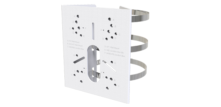 Milesight Pole Mount with Stainless Steel Straps | Pole & Wall Mounts