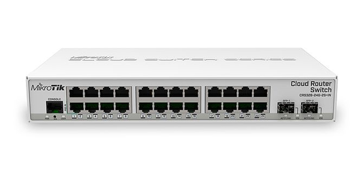 MikroTik CRS326-24G-2S+IN 24 Port Cloud Router Switch with 10 Gbps ...
