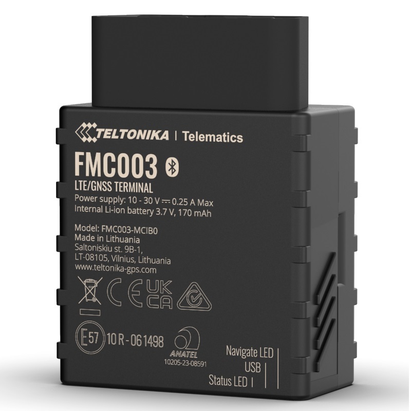 Teltonika FMC003 4G LTE Cat 1 tracker with OBD OEM data reading | IoT ...