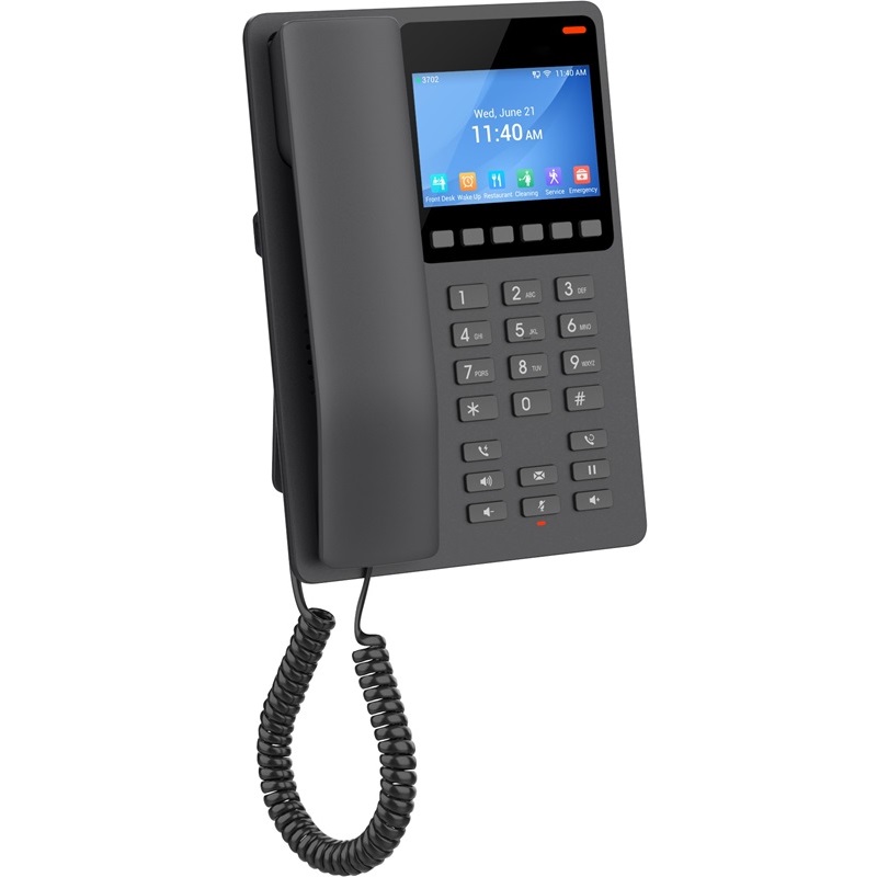 Grandstream GHP631 Desktop Hotel SIP IP Phone with 3.5' Colour LCD, PoE ...