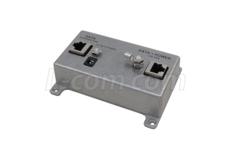 L-com Cat6 Ethernet Power Injector Lightning Protector | Lightning ...