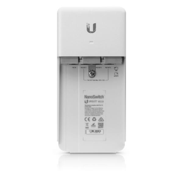 Ubiquiti NanoSwitch Outdoor 4 Port PoE Passthrough Switch | PoE Power ...