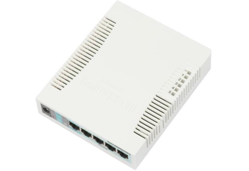 MikroTik RB260GS 5 Port Gigabit Managed Switch + SFP Fibr... | Power ...