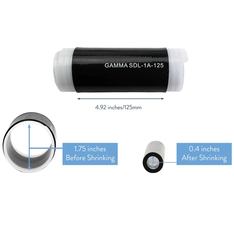 Gamma Electronics SDL-1A-125 Silicone Cold Shrink 7/16 DIN to 1/2 inch ...