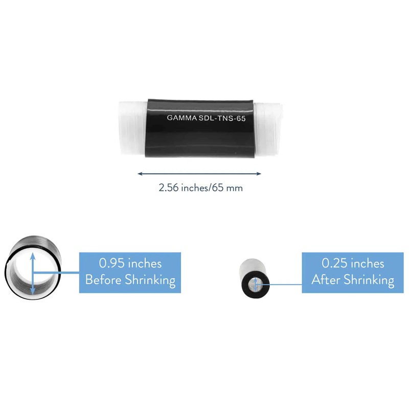 Gamma Electronics SDL-TNS-65 Silicone Cold Shrink Type N Connector to ...