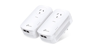 TP-Link AV2000 2-Port Gigabit Passthrough Powerline Starter Kit | Cabling