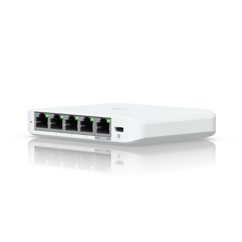 Ubiquiti UniFi Flex Mini Compact, 5-port 2.5G switch | Power over ...