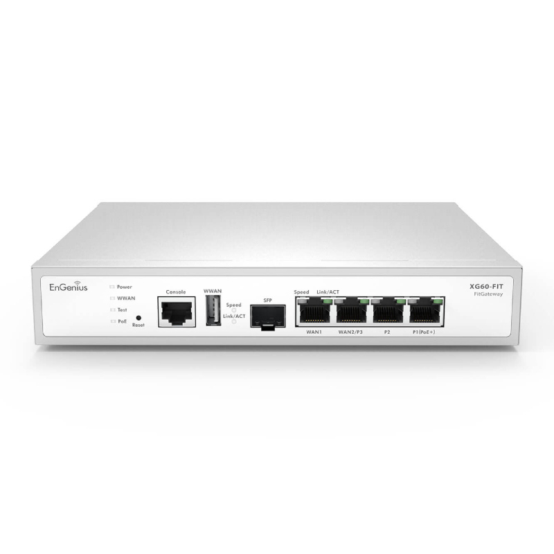 EnGenius FitXpress 4-Port Gig PoE+ Dual-Core 2.1GHz Gateway | Gigabit ...